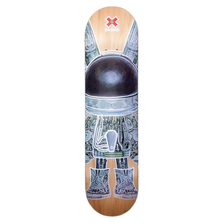 ROBBi x GAMES CHINA TRIPLE- X Skateboard (FRONT)