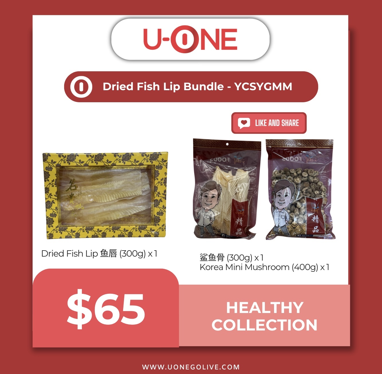 Dried Fish Lip Bundle - YCSYGMM