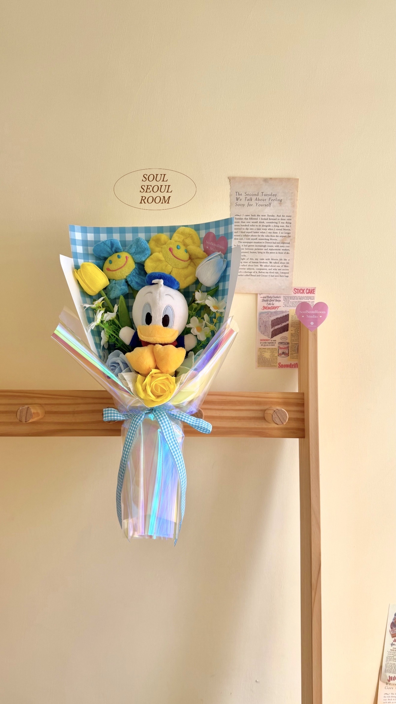 DISNEY Donald Duck Flower Doll Bouquet 唐老鴨公仔 畢業/生日花束