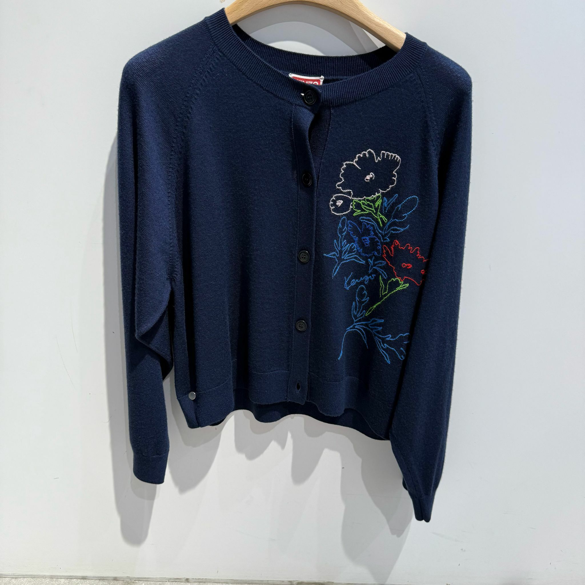 KENZO Drawn Flowers Cardigan