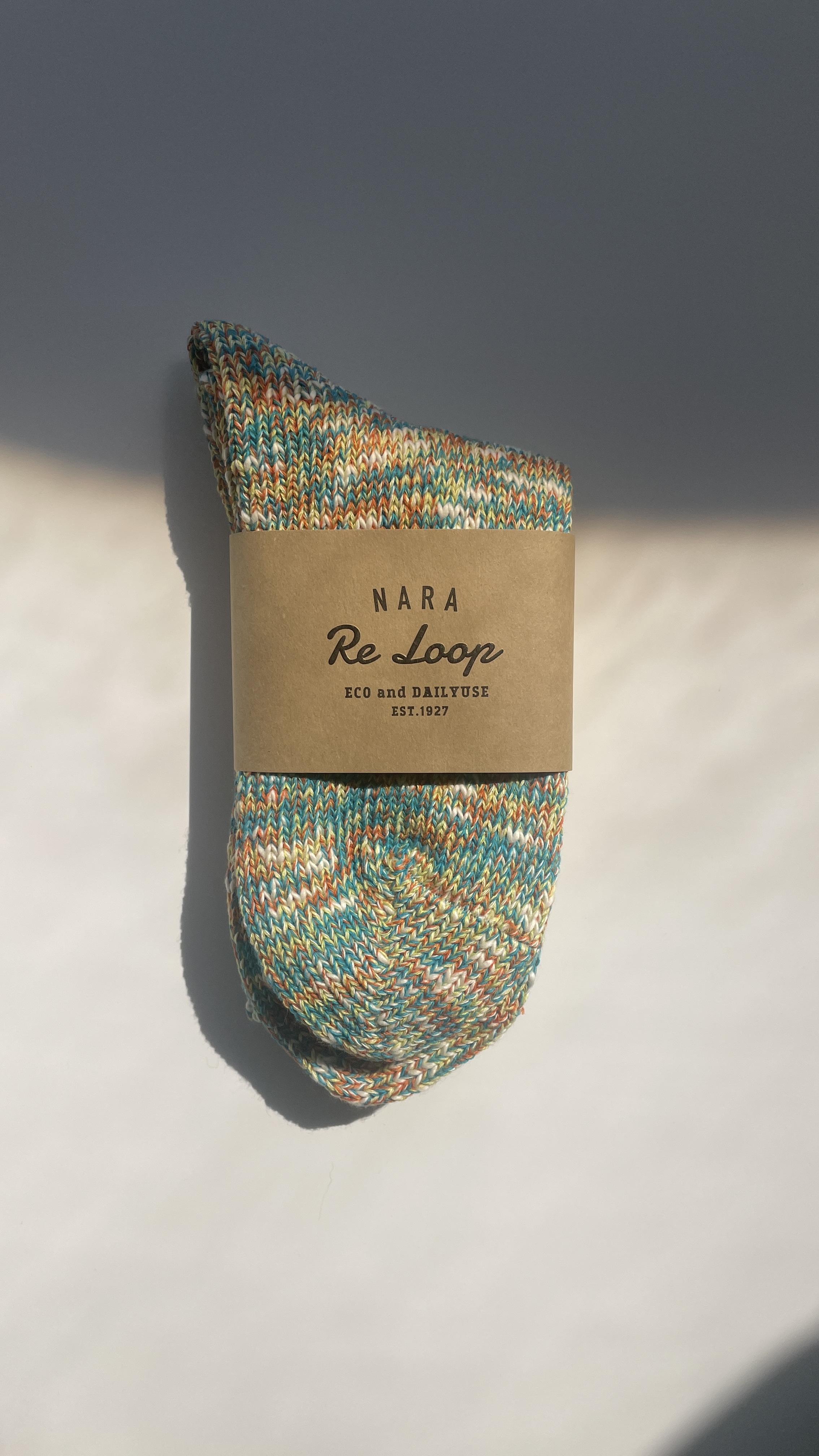 SOUKI Re Loop SLUBMIX 條紋船領襪-麝香葡萄