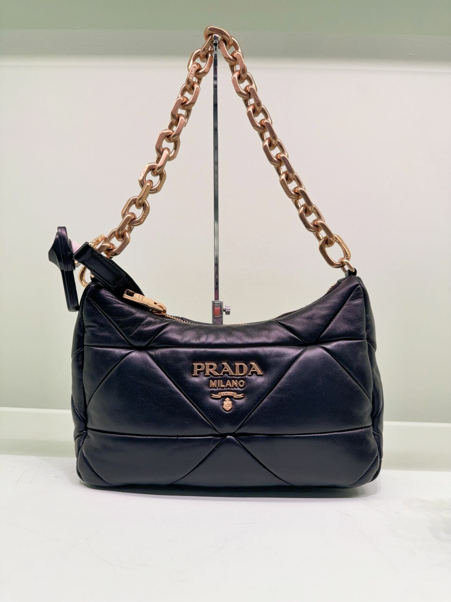 Prada System Nappa Patchwork Shoulder Bag