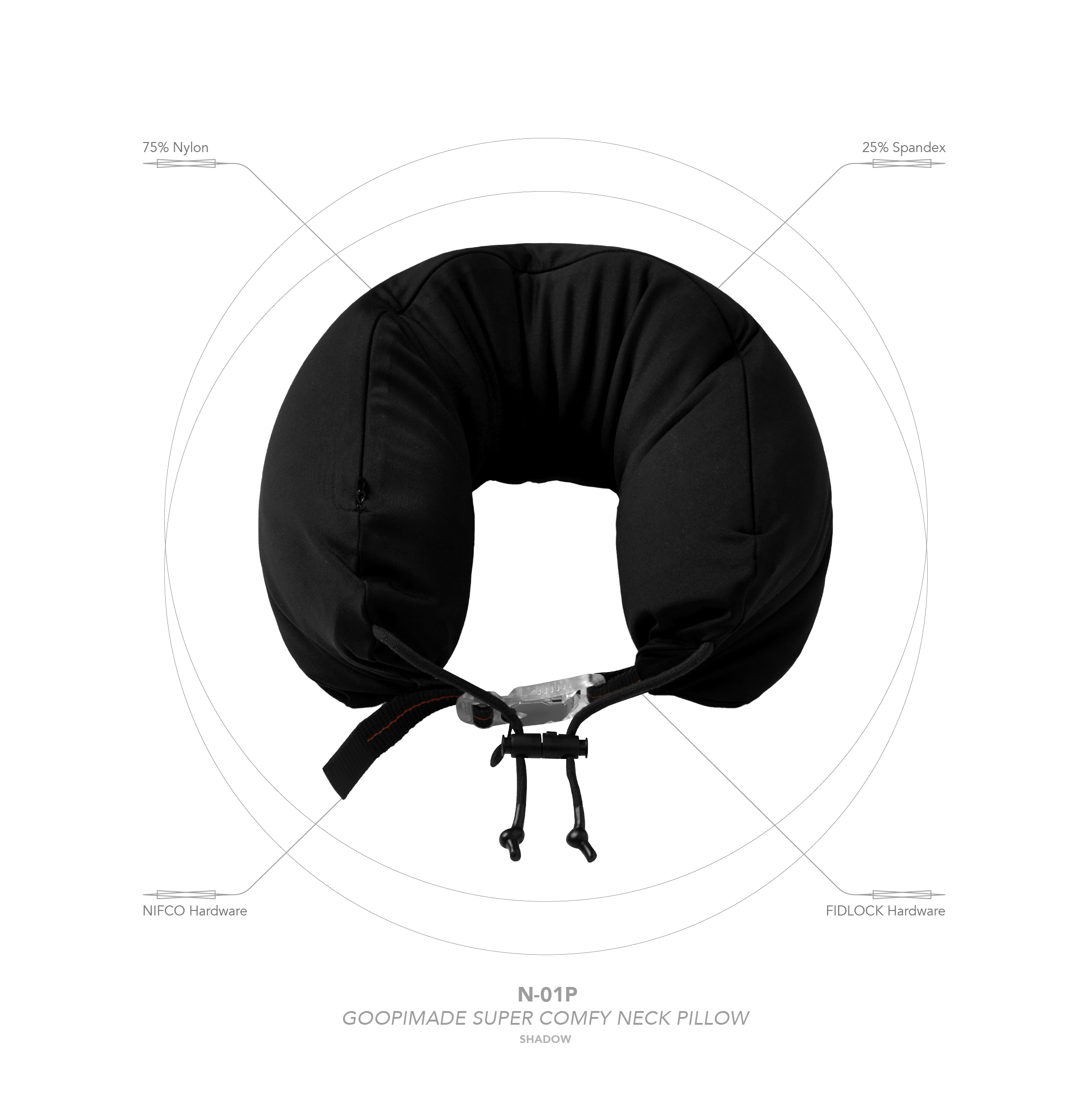 “N-01P” GOOPiMADE Super Comfy Neck Pillow