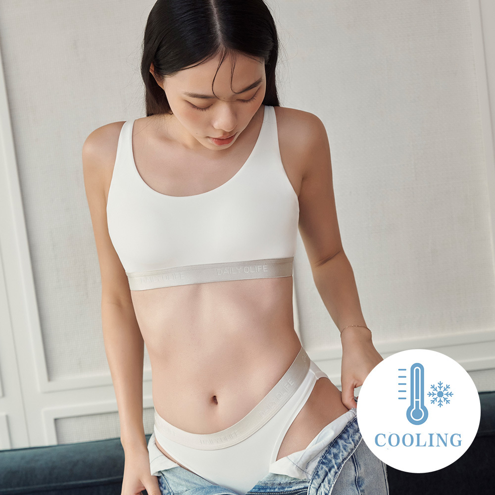 【Daily Qlife】Cooling Wireless Bra (White)