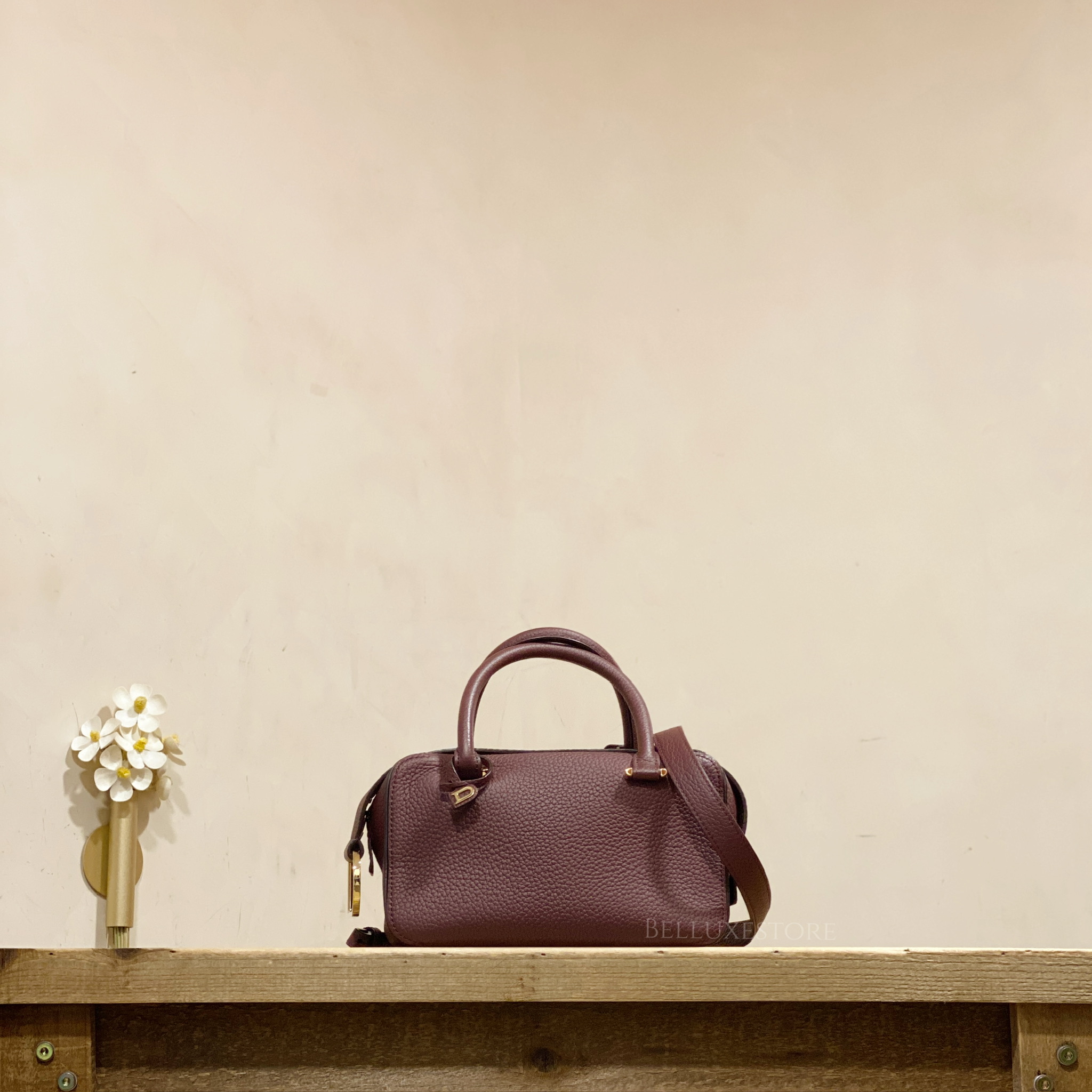 [Pre-owned] Delvaux cool box mini rosewood