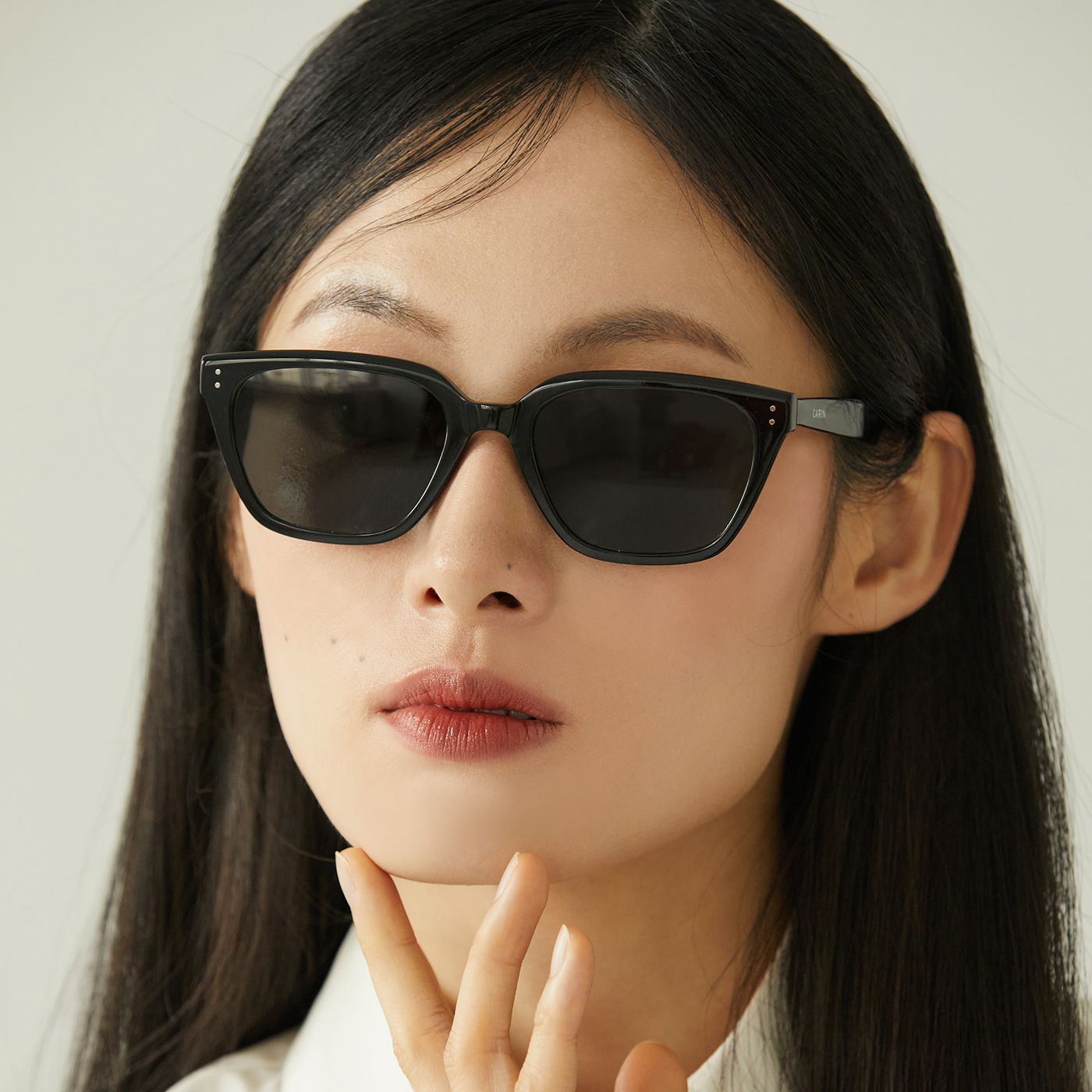 CARIN太陽眼鏡-RAY S C1_黑 深灰鏡片 #NewJeans同款-韓國眼鏡品牌