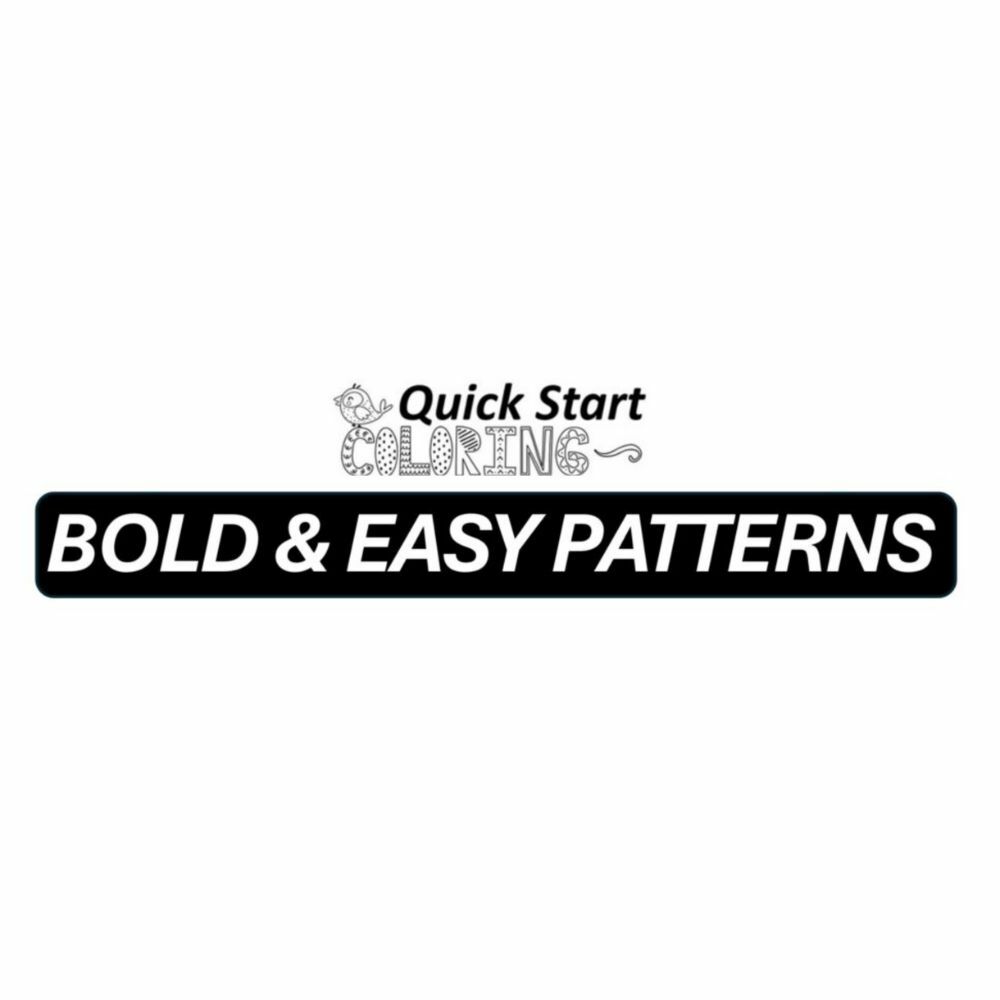 Bold and Easy Patterns Collages by Quick Start Coloring