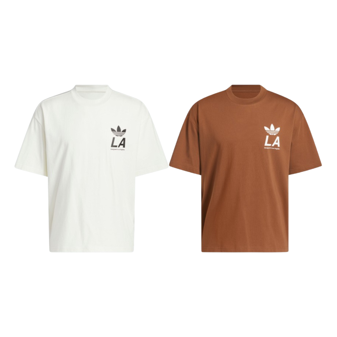 ADIDASLA BASKETBALL 印花 短袖上衣 白 JP2135 咖啡 JN6767