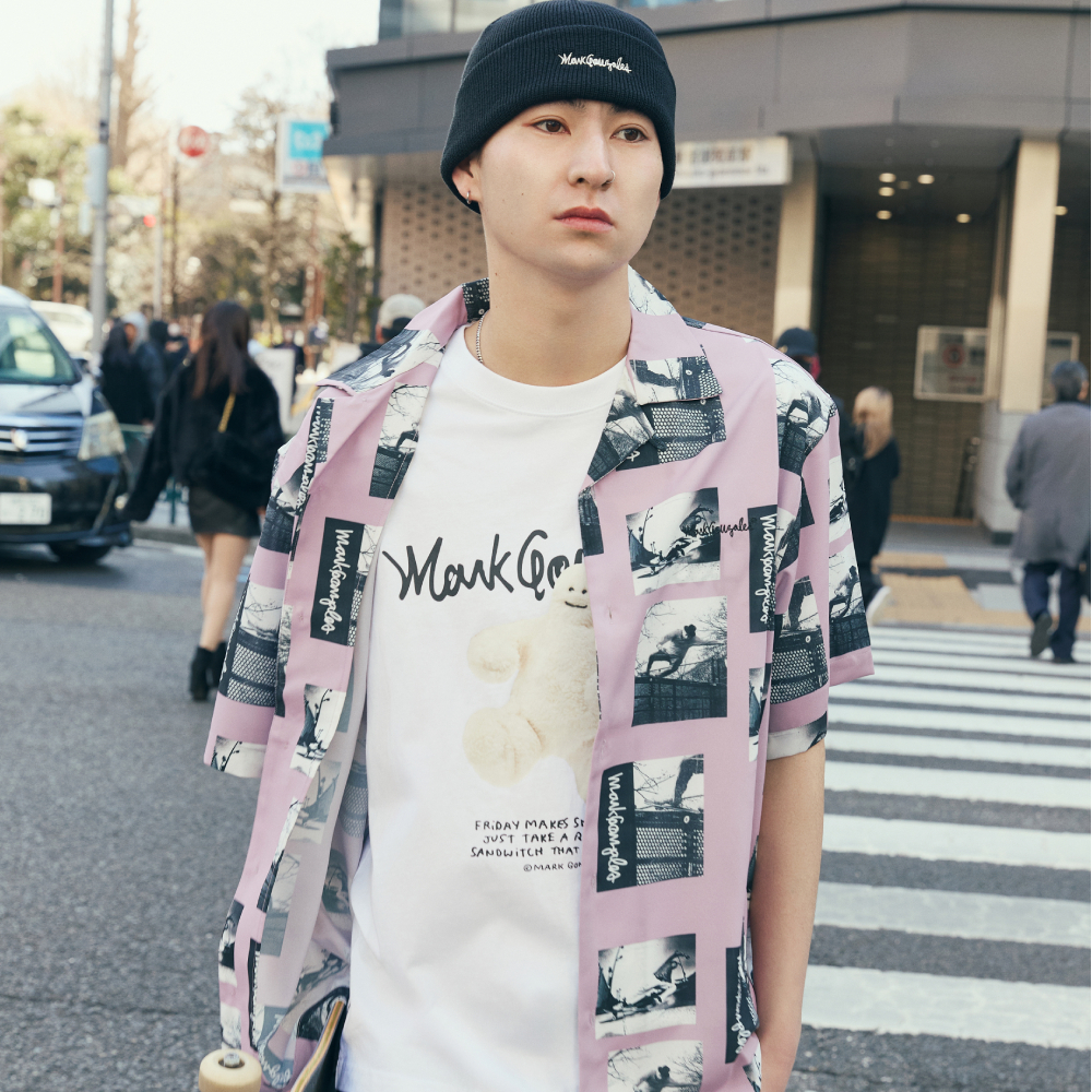 男女同款 SHMOO HAPPY T恤 - 白色｜Mark Gonzales台灣官方網站