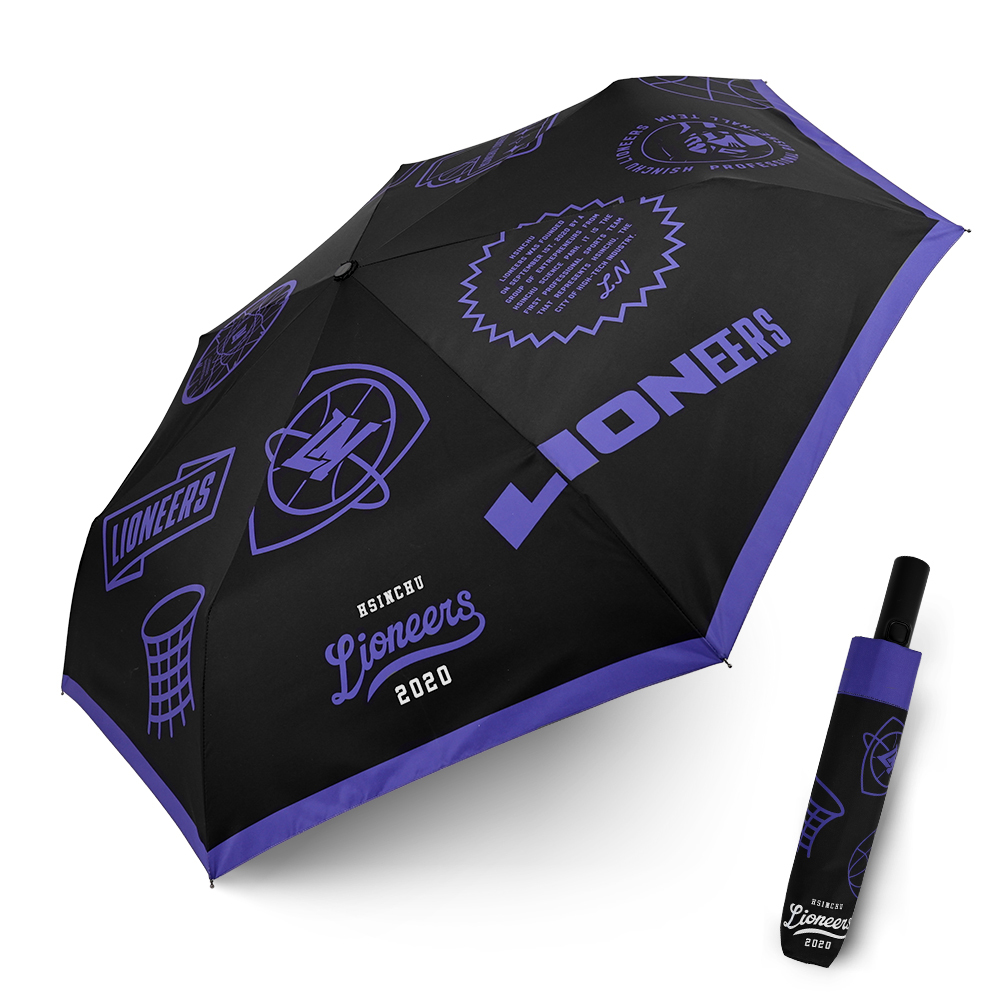 《BigRed新竹御嵿攻城獅 好輕鬆聯名傘》60CM自動折傘-雨傘王UmbrellaKing，全台雨具專業品牌