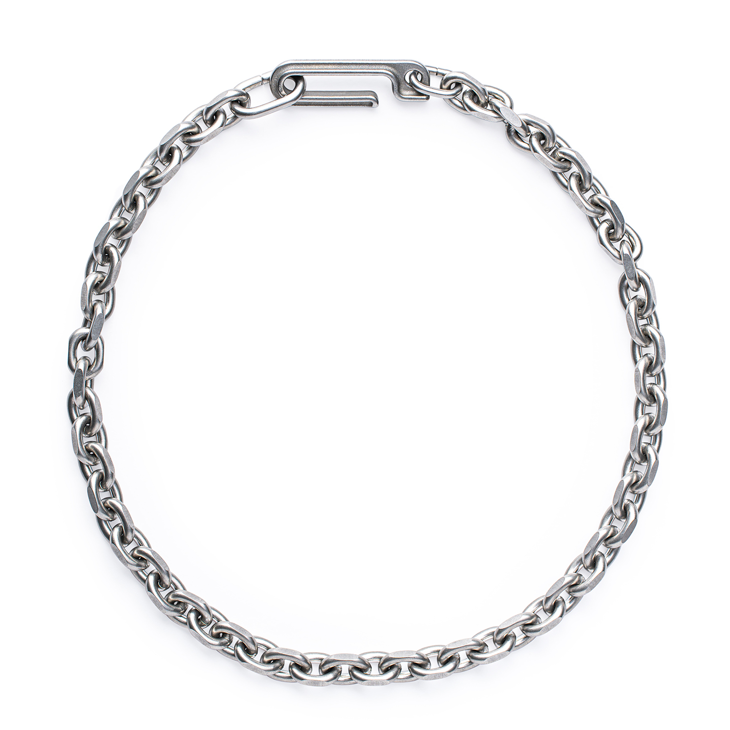 Framework_Chain Necklace_Matte Silver