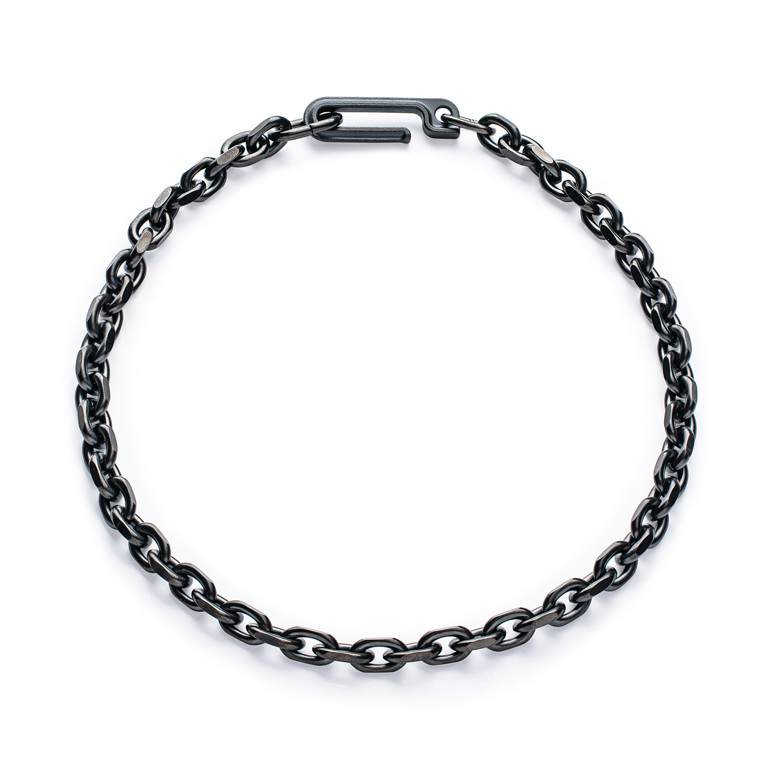 Framework_Chain Necklace_Raw Black