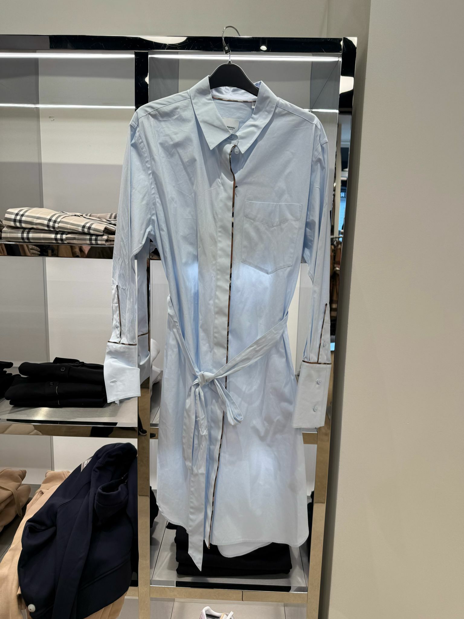 Burberry Ivery Dress Light Blue