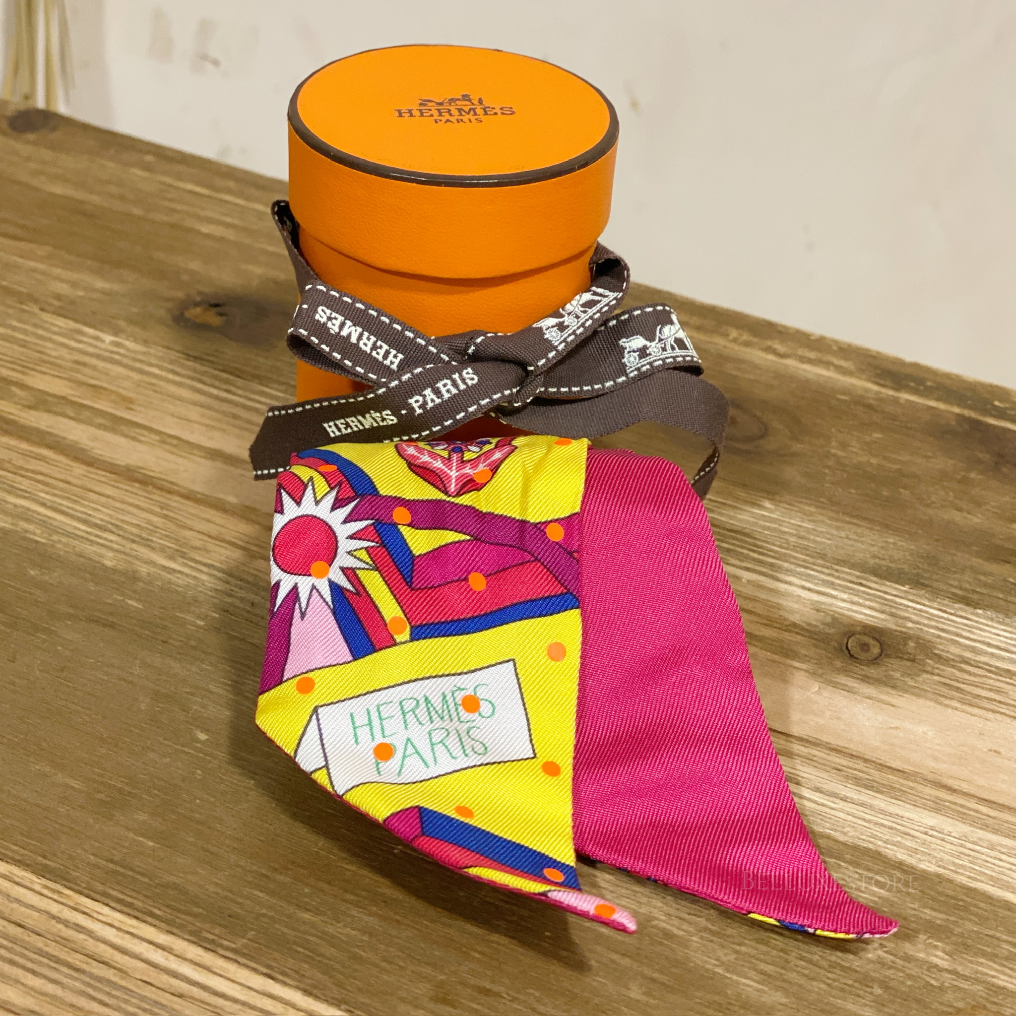 [Pre-owned] Hermes twilly rose