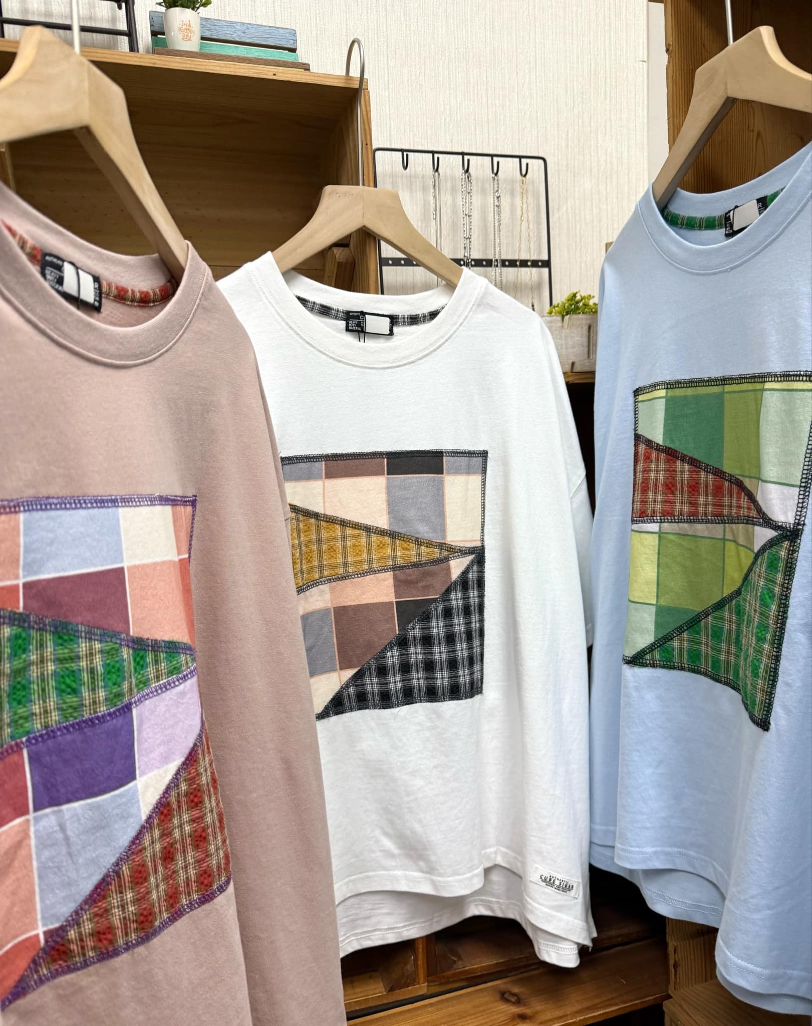 [ 出口廠貨 ] XX18 CHECK PATCH TEE