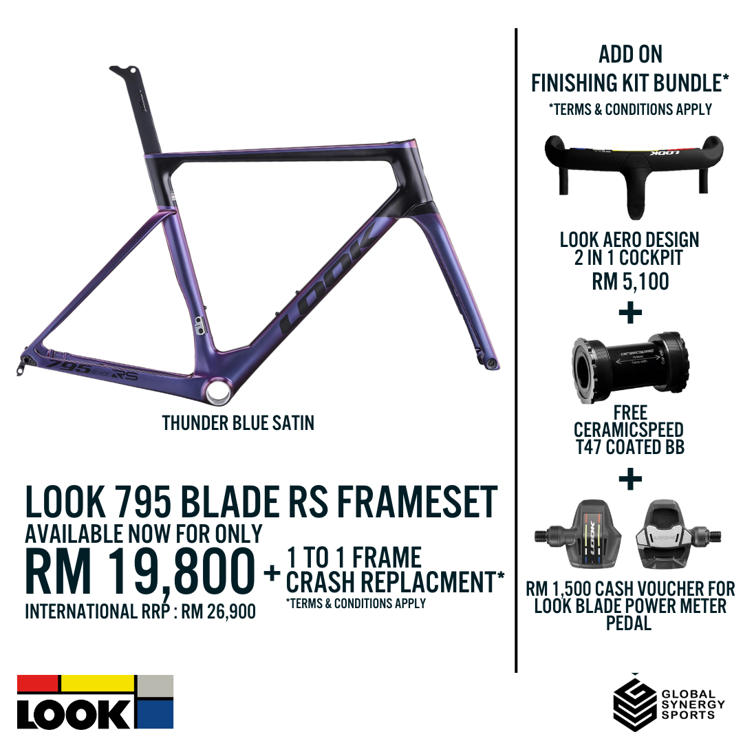 LOOK 795 BLADE 2 RS DISC FRAMESET - CHAMELEON THUNDER B