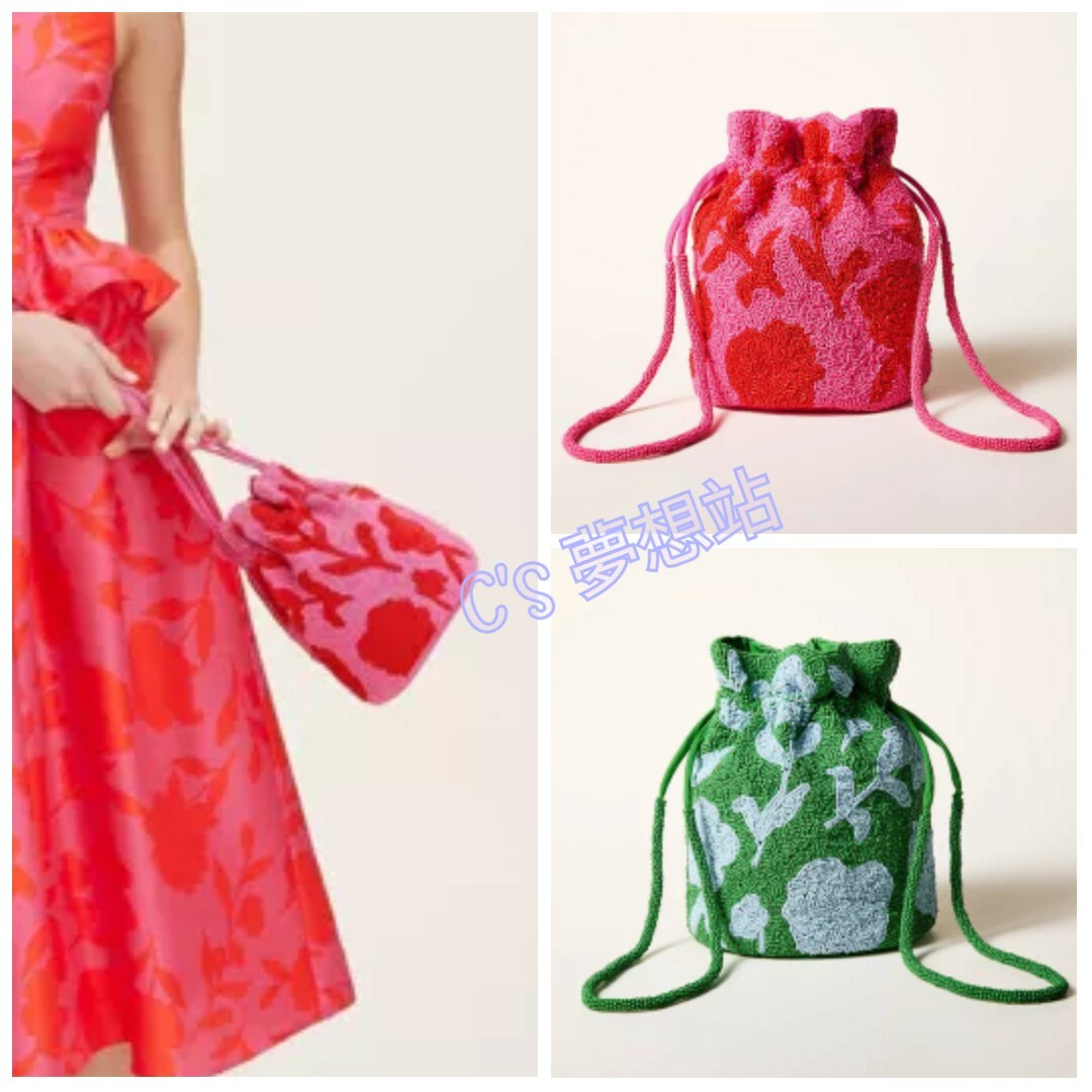 Kate Spade x Target Beaded Classic Rose Drawstring Buck