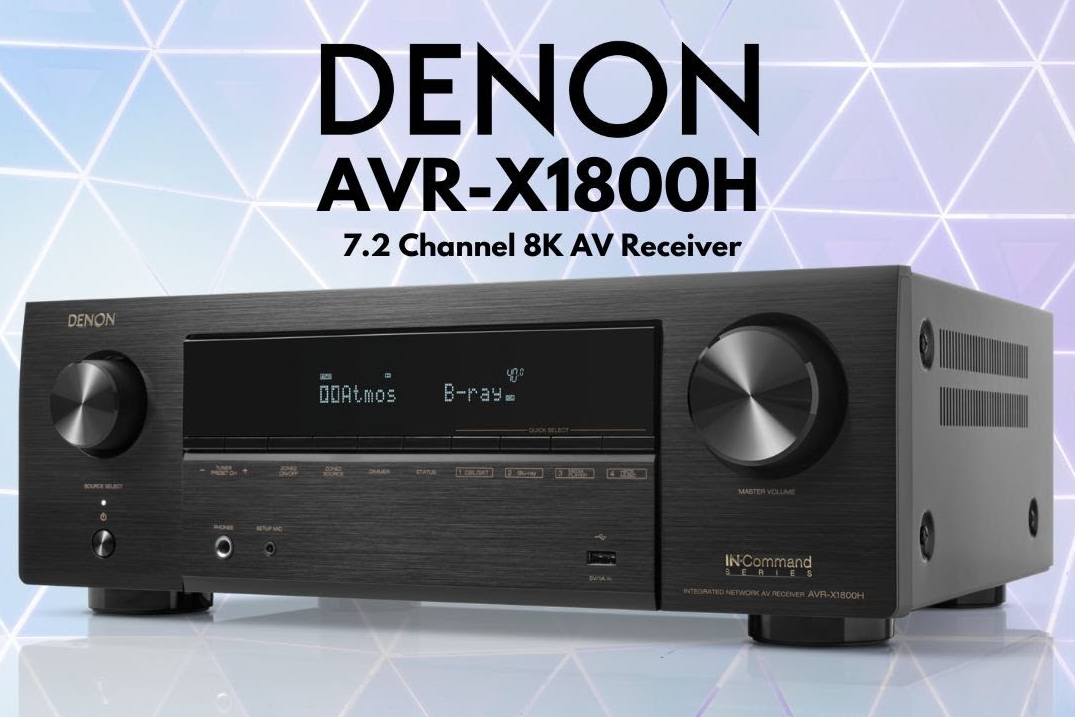 DENON AVR-X1800H 7.2 Ch. 175W 8K AV Receiver