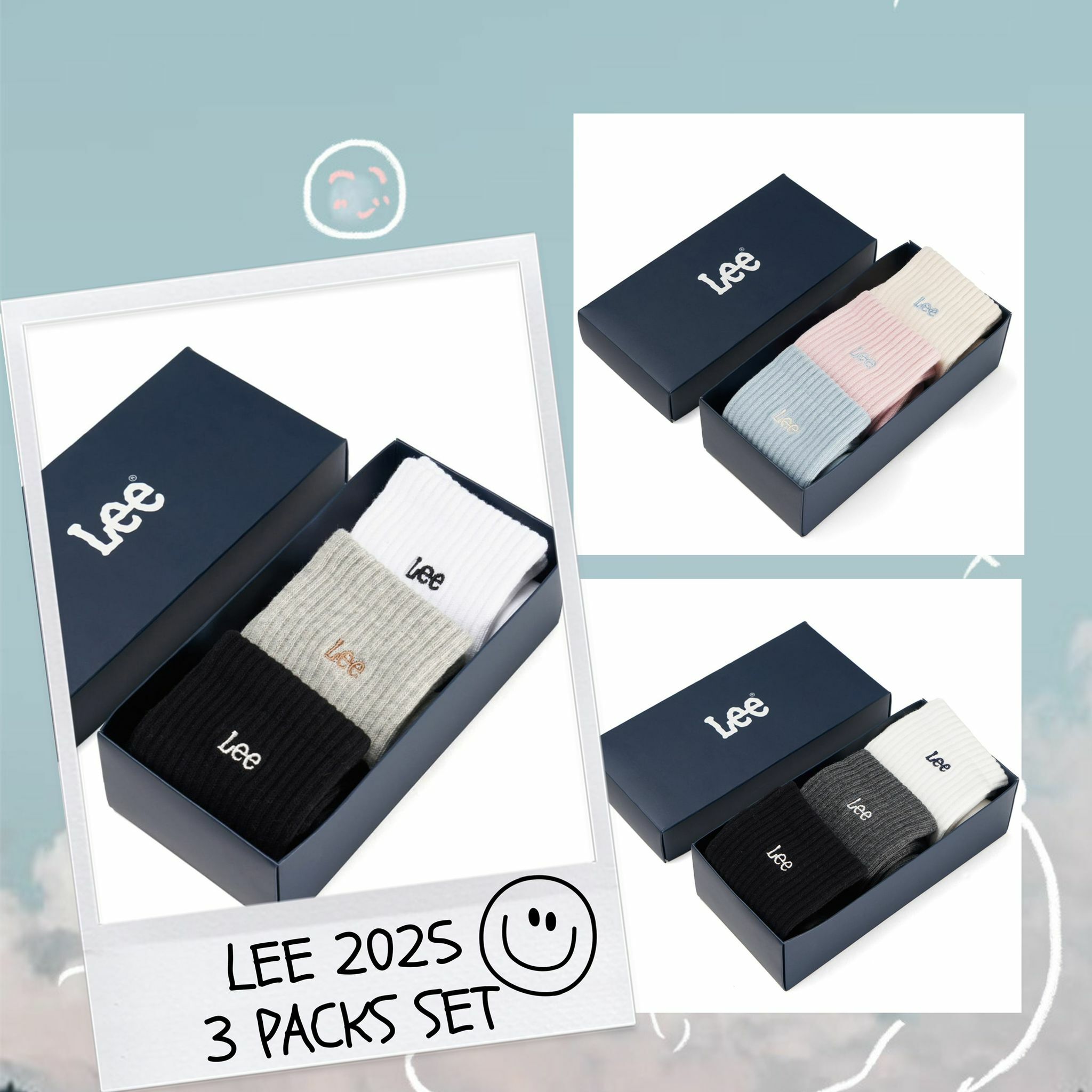 LEE 3 PACKS SOCK SET