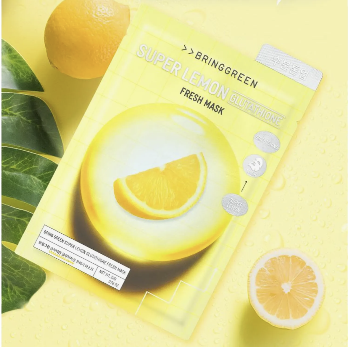 Bringgreen Fresh Mask Sheet [Super Lemon Glutathion] 10