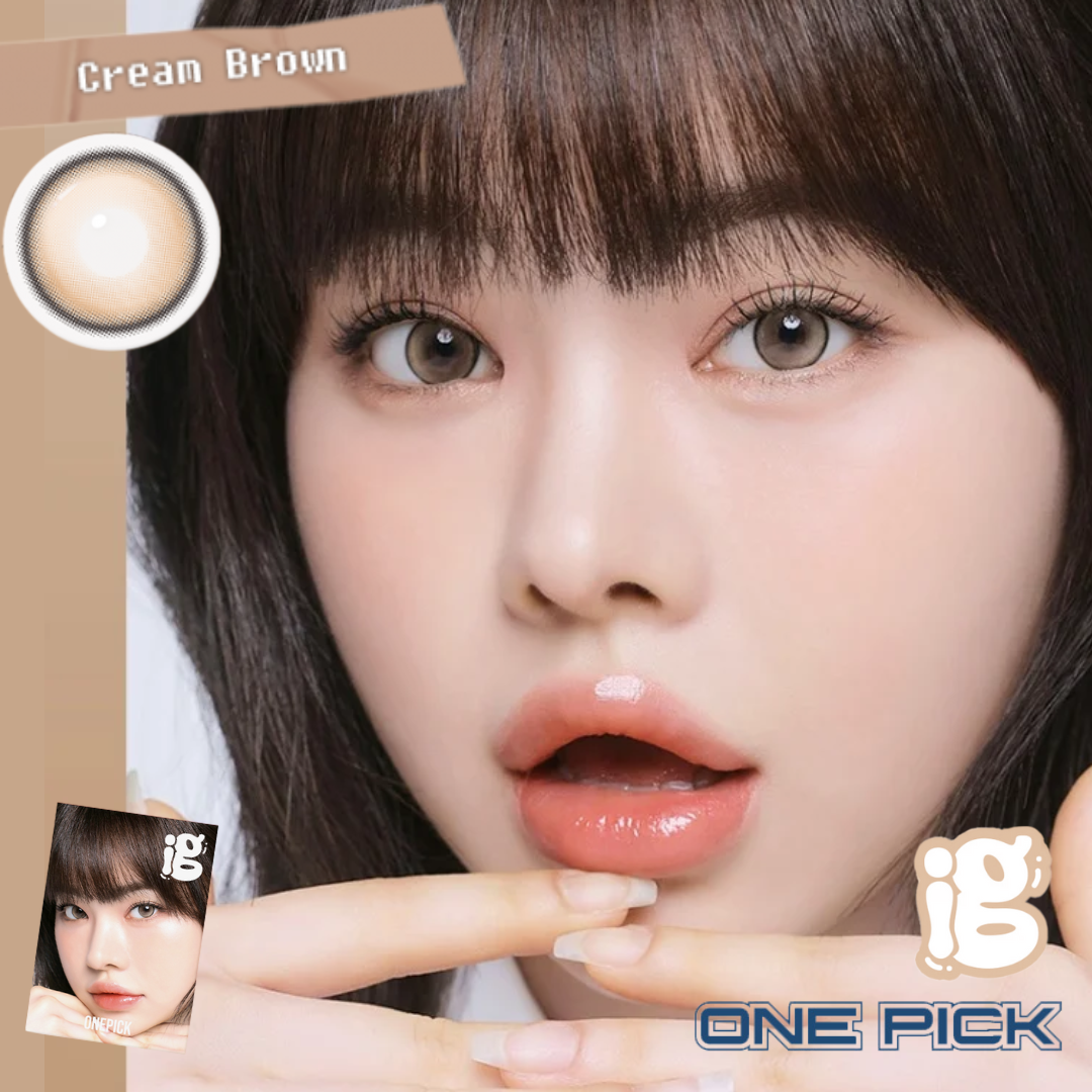 I-GIRL One Pick IG Cream Brown 月抛｜1盒1片