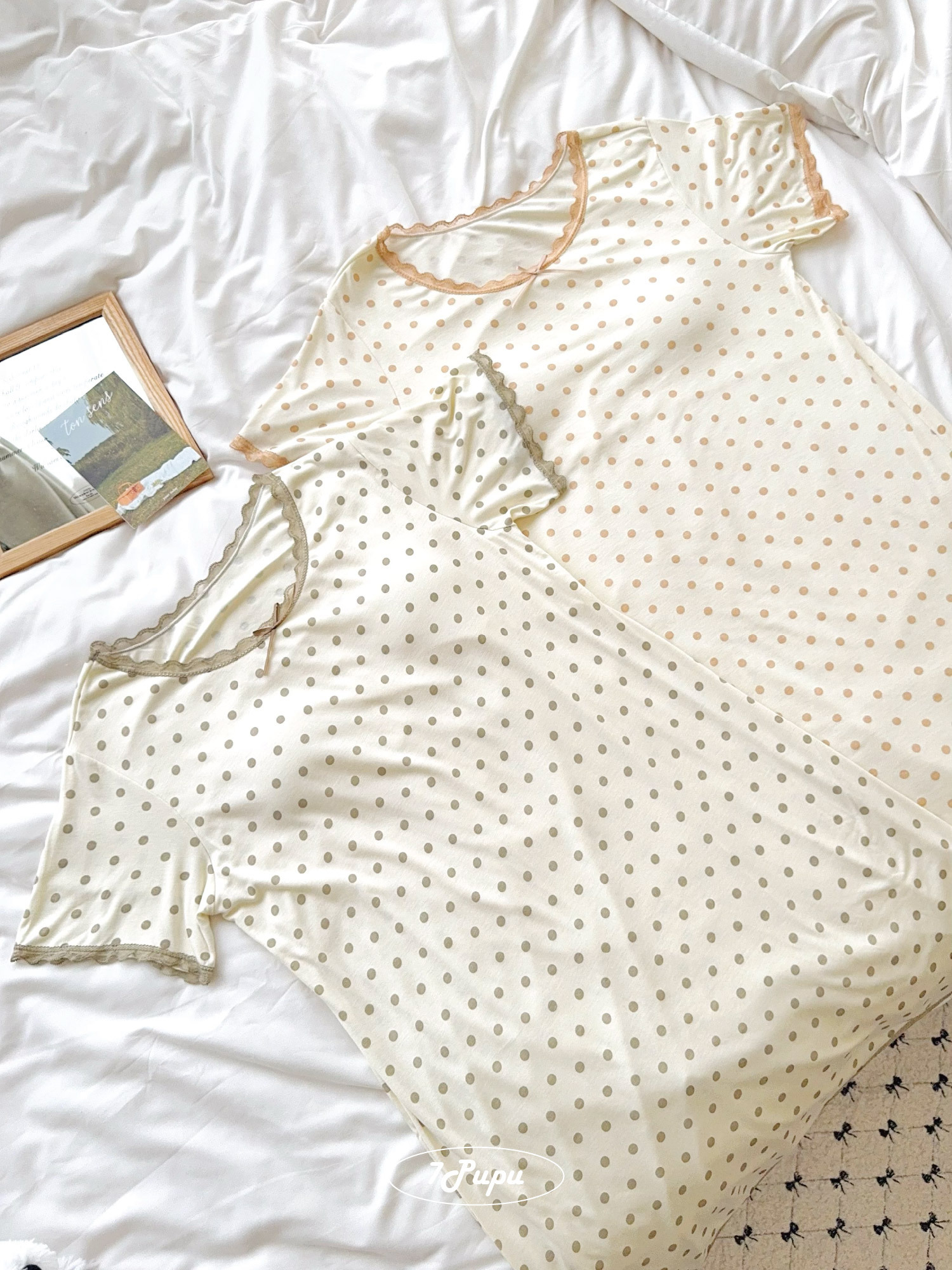 𝟕𝒑𝒖𝒑𝒖🧸軟QQ牛奶啵啵莫代爾睡裙