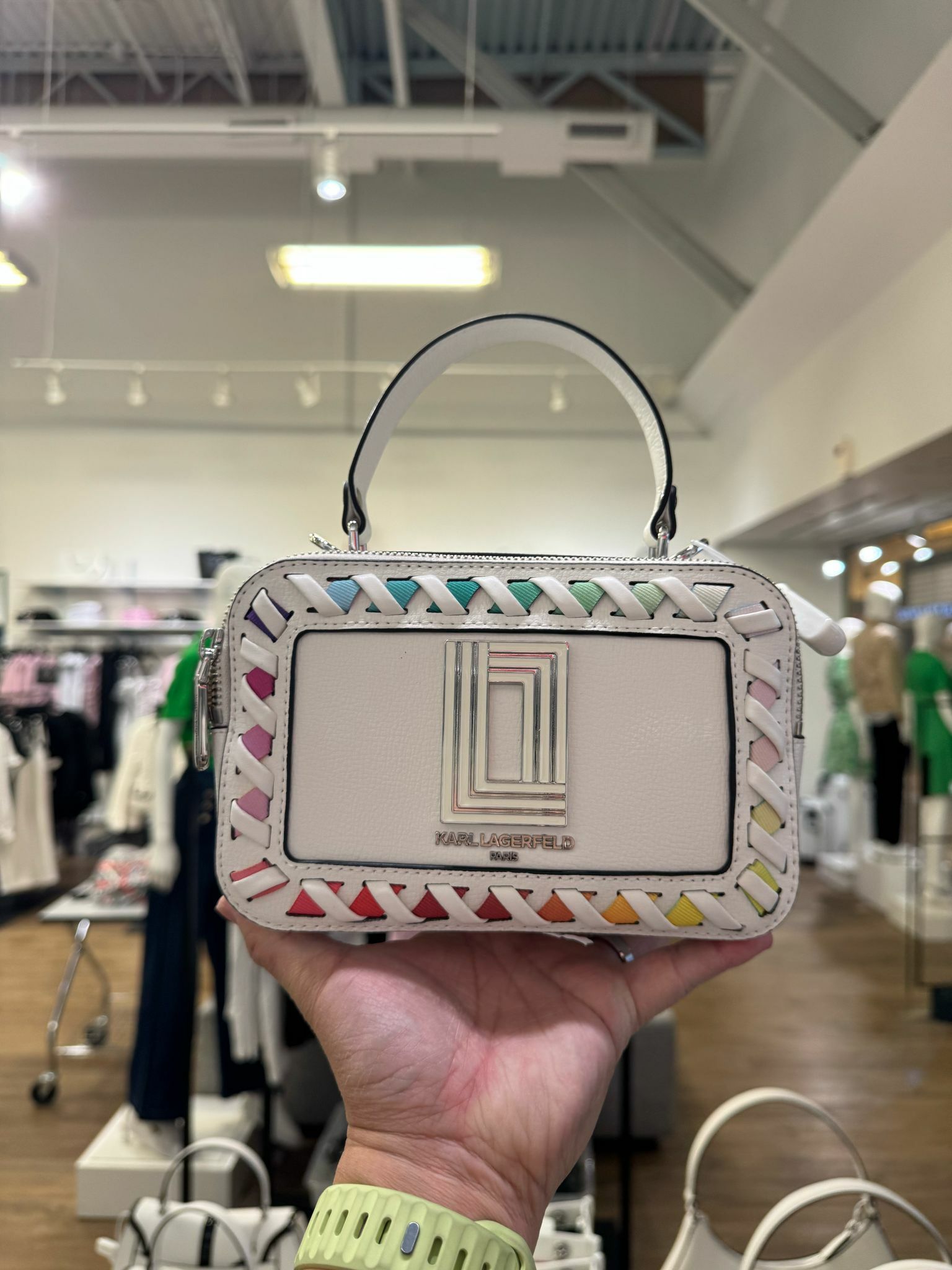 Karl Lagerfeld Simone 編織相機包 Camera Bag With Multi-color