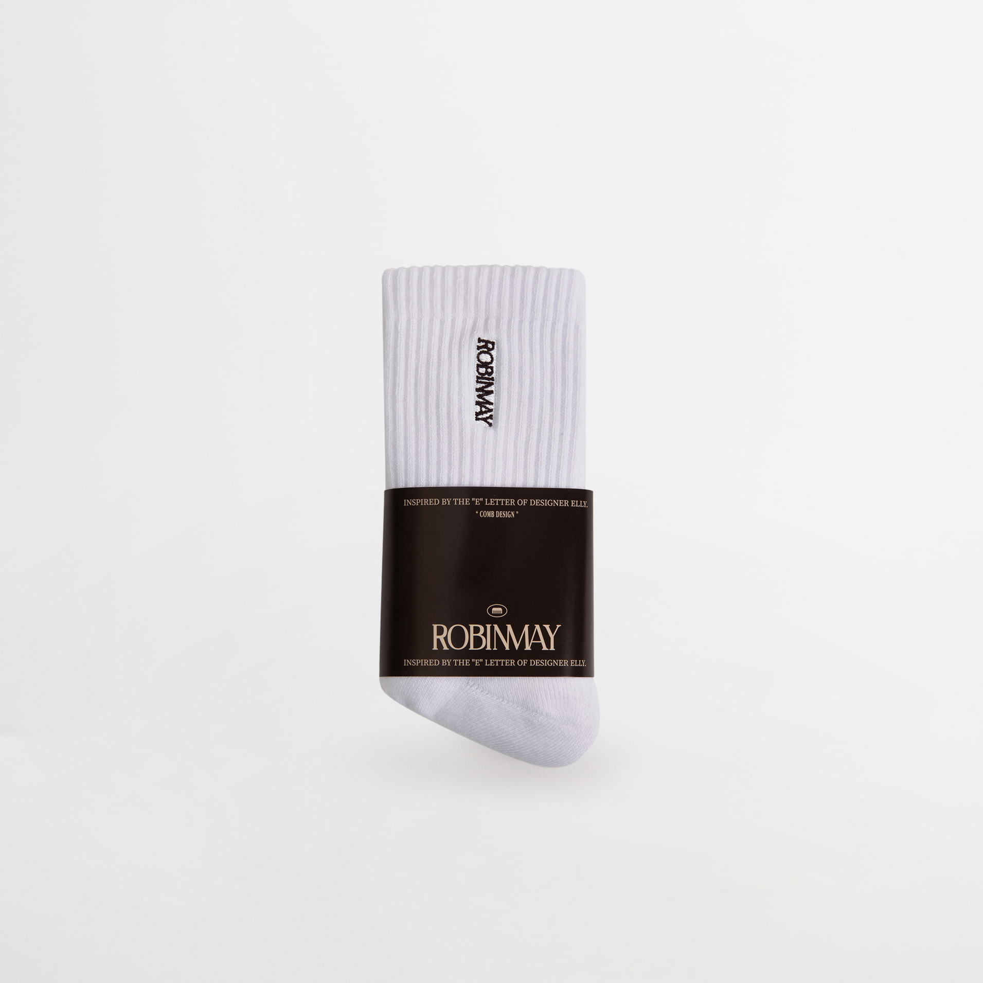 ELLY刺繡中筒襪｜女中筒襪｜Elly設計師系列｜ROBINMAY 官方網站 (RM)