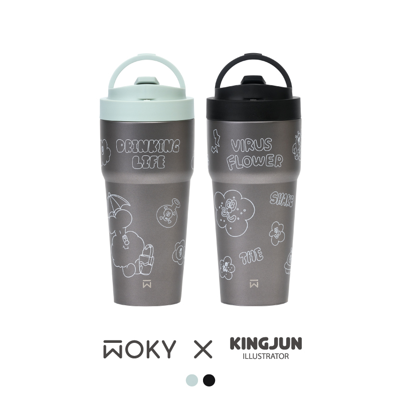 WOKY x KINGJUN Ti 純鈦渾圓杯770ml-抗熱/抗壓款