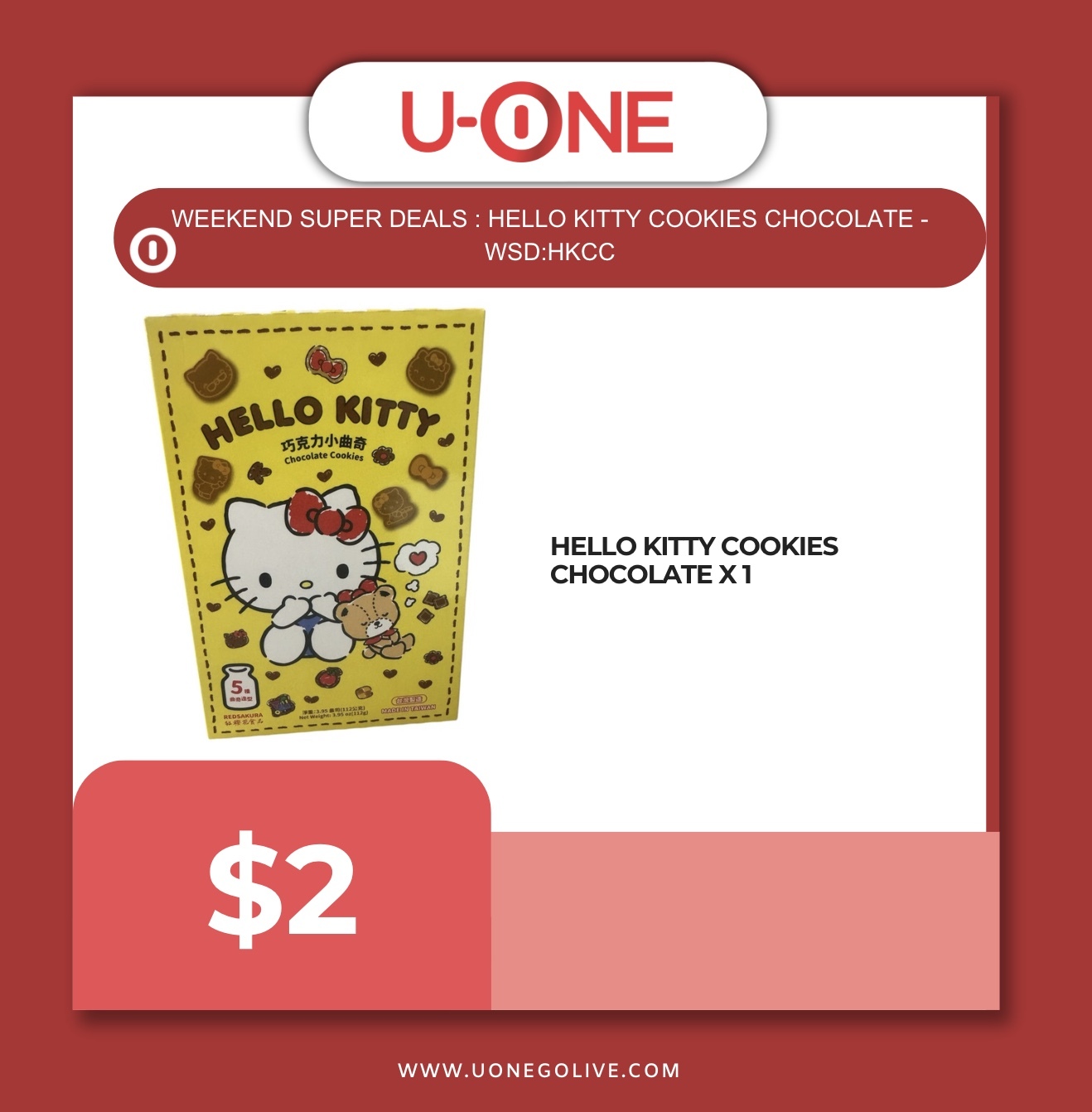 Weekend Super Deals : HELLO KITTY COOKIES SANRIO CHARAC