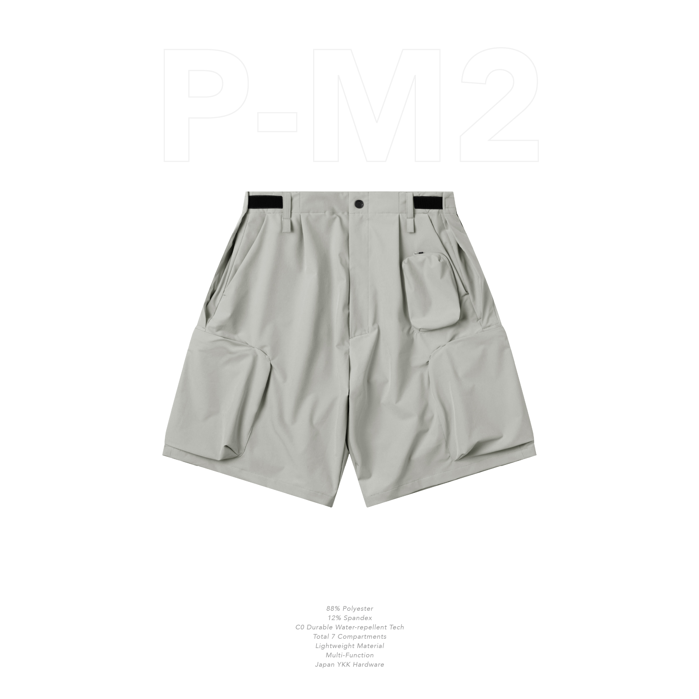 “P-M2” Concept Utility Cargo Shorts - 4 Colors