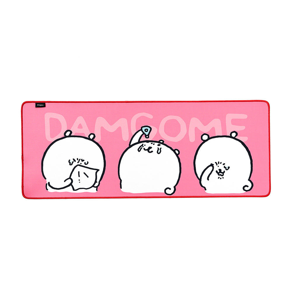 Damgome 桌墊＋滑鼠墊 粉紅色