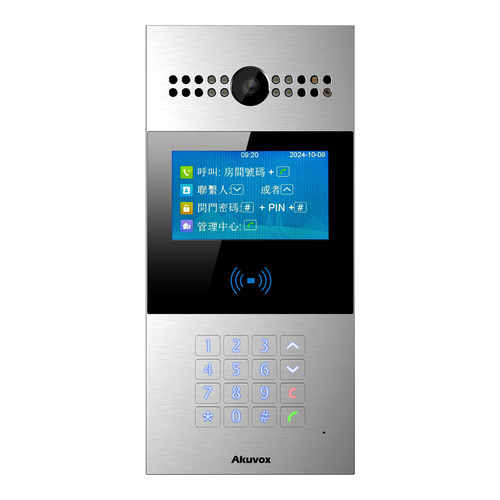 Akuvox R28A 按鍵式門禁門口機｜翃富科技