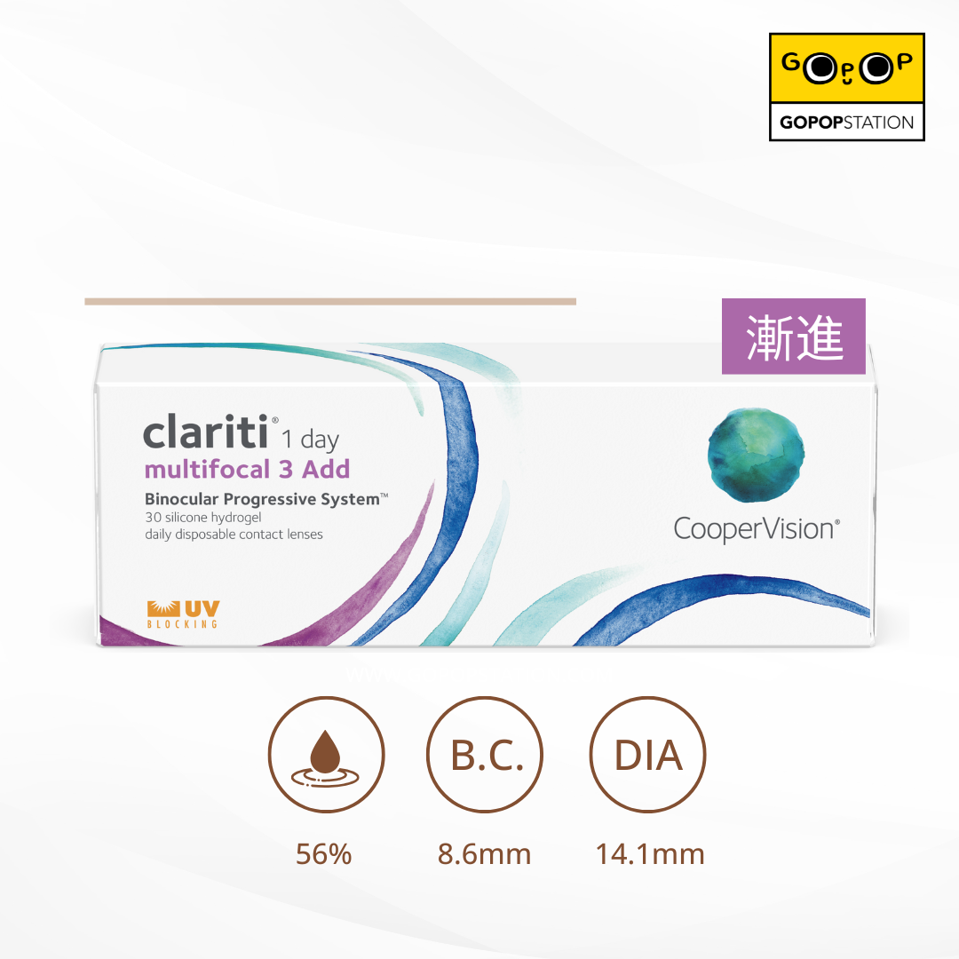 Clariti 1 Day Multifocal 3 Add 多焦點老花｜遠中近一次滿足 (2025新產品)