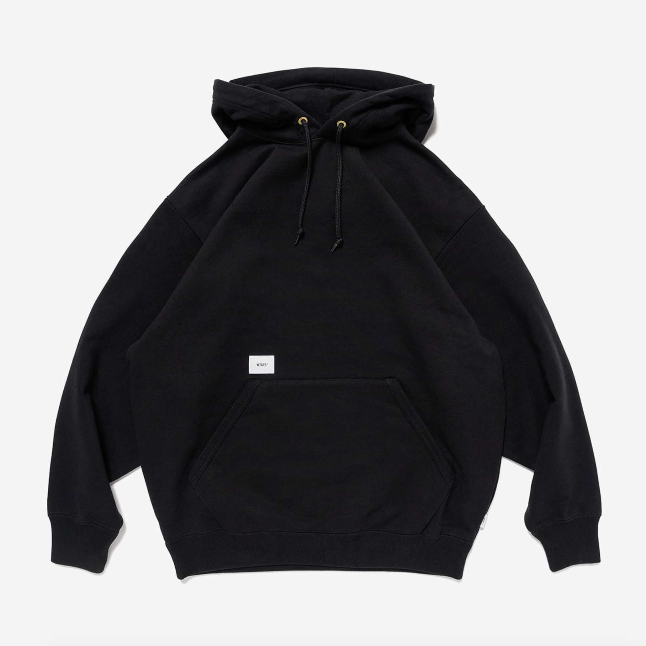 WTAPS SIGN / HOODY / COTTON 刺繡 小LOGO 帽T 黑色-251ATDT-CSM0