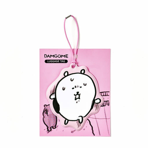 Damgome 行李牌 粉紅色