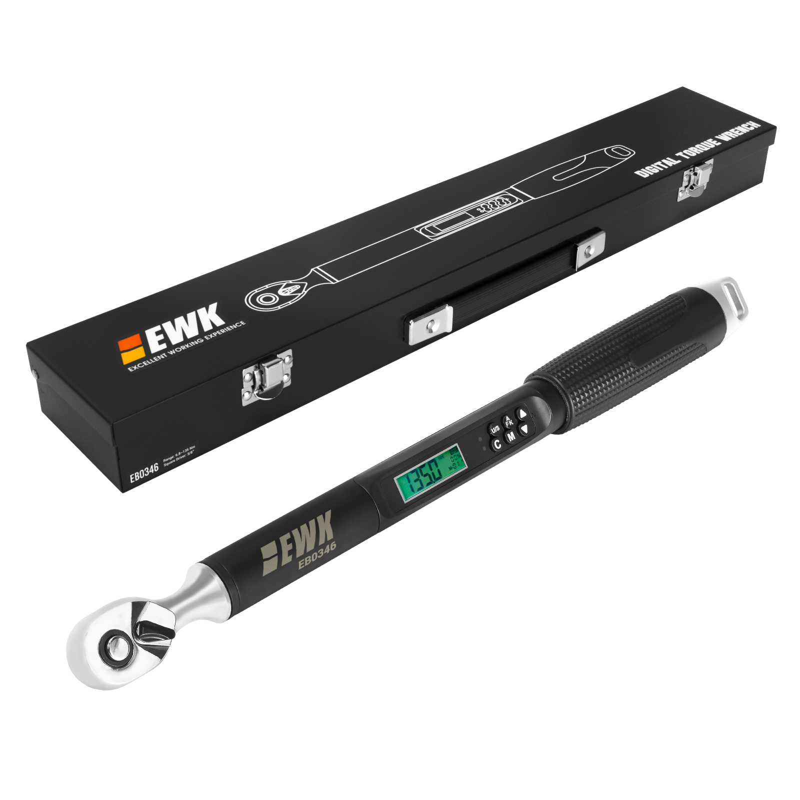 3/8" Digital Angle / Torque Wrench, 5 - 100 Ft-Lb | EWK