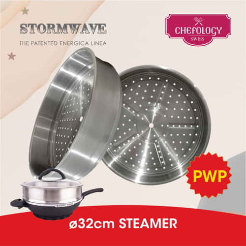 Chefology Swiss Stormwave 32CM Wok Steamer