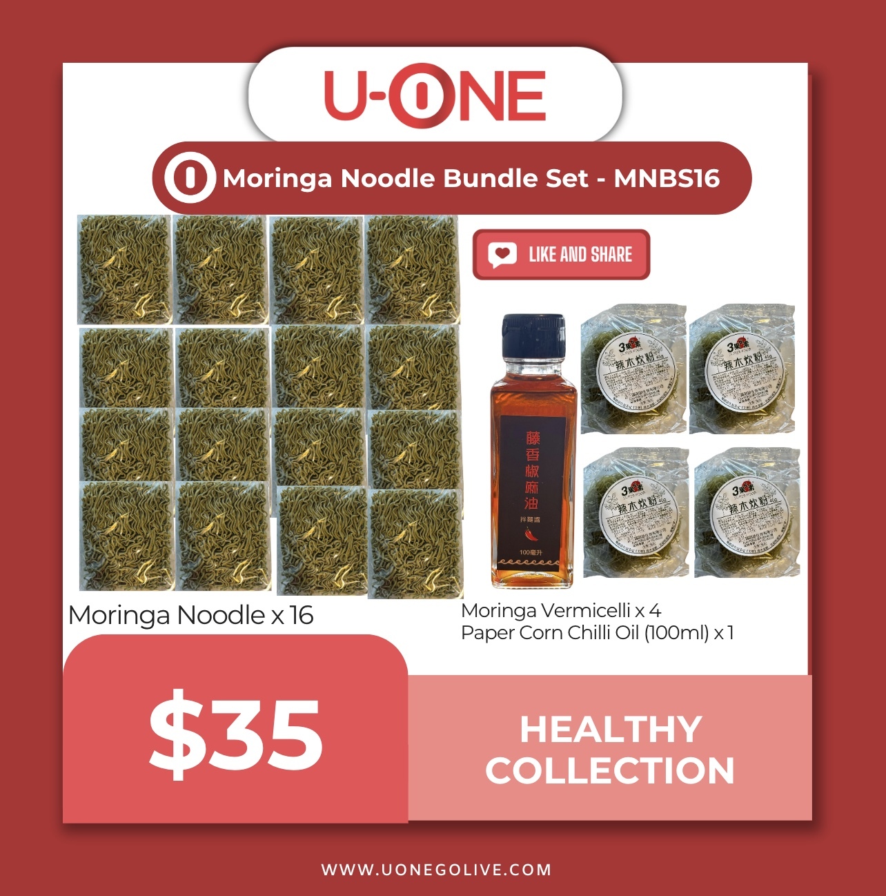 Moringa Noodle Bundle Set - MNBS16