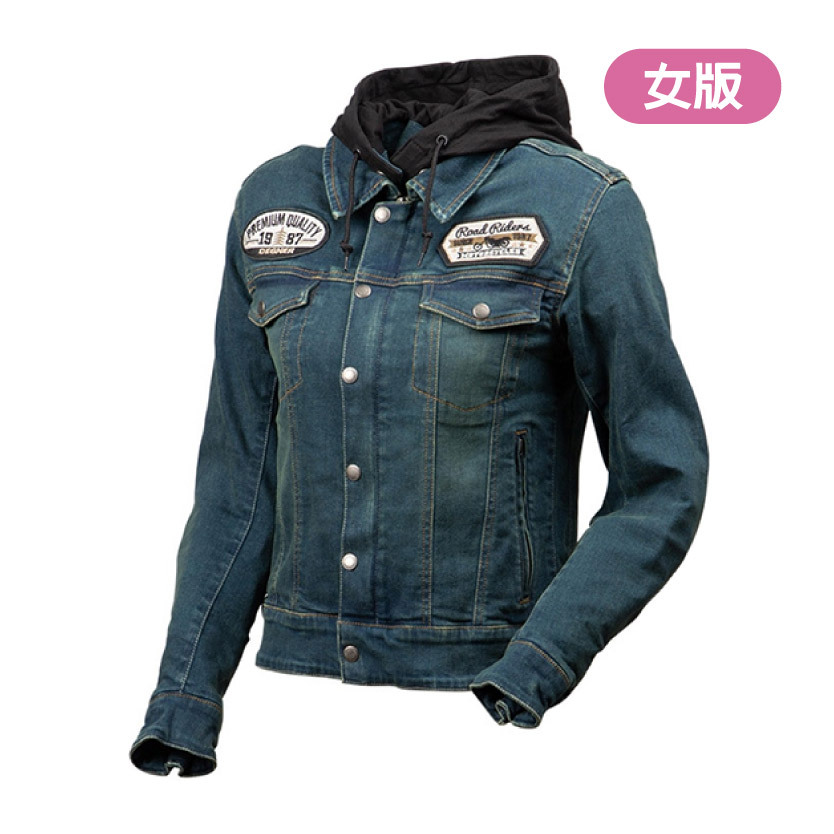 DEGNER FR25SJ-4 女版 連帽牛仔防摔衣｜安信騎士 ANSIN