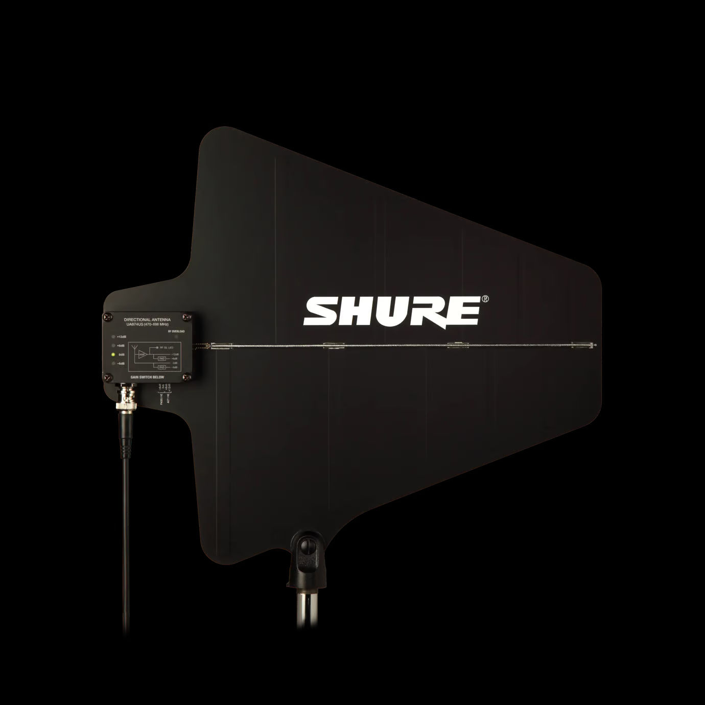 Shure UA874 Active Directional Antenna 鯊魚旗 天線