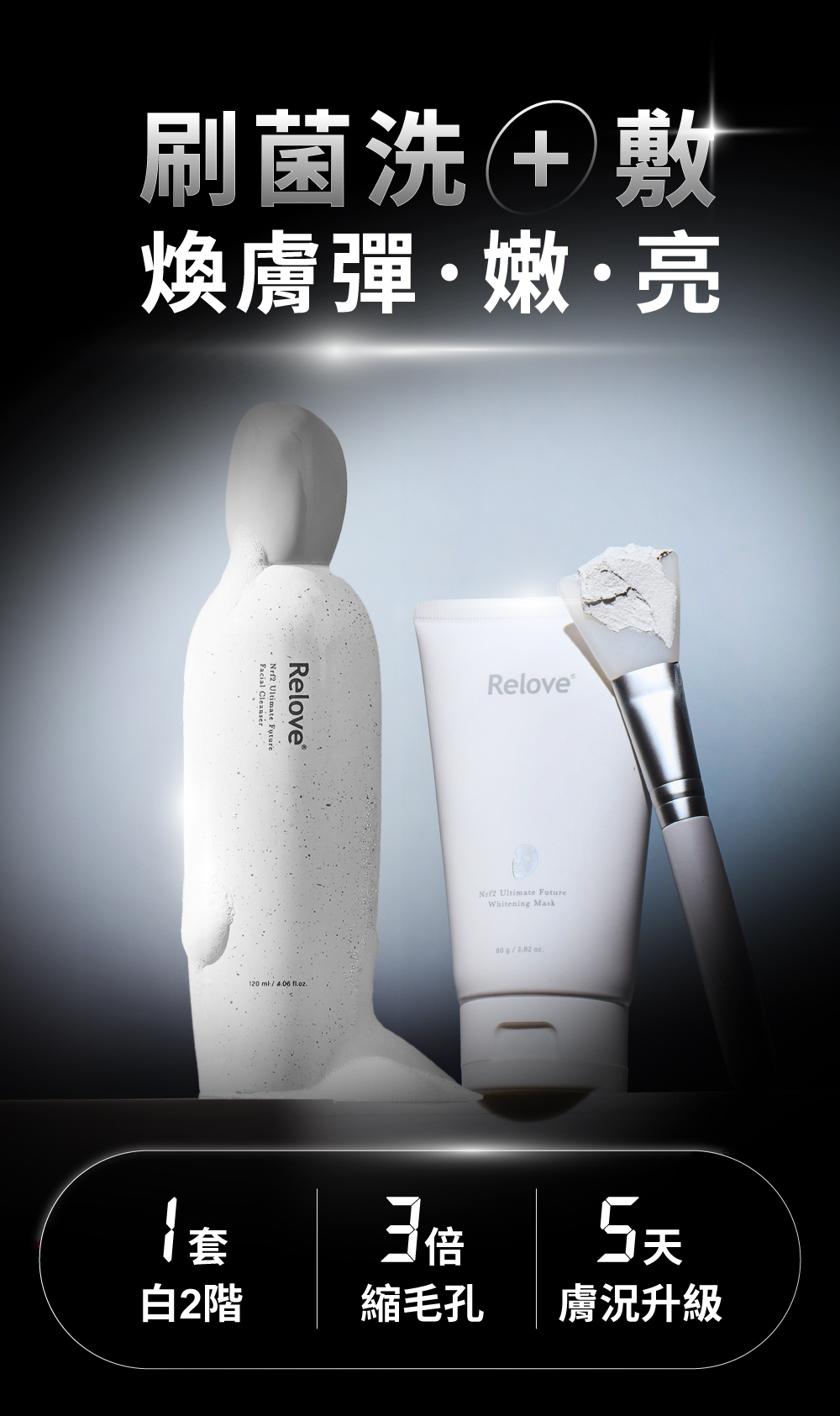 【5天膚況升級】全酵肌泌潔顏露+拋光酵母泌膜兩入煥亮組