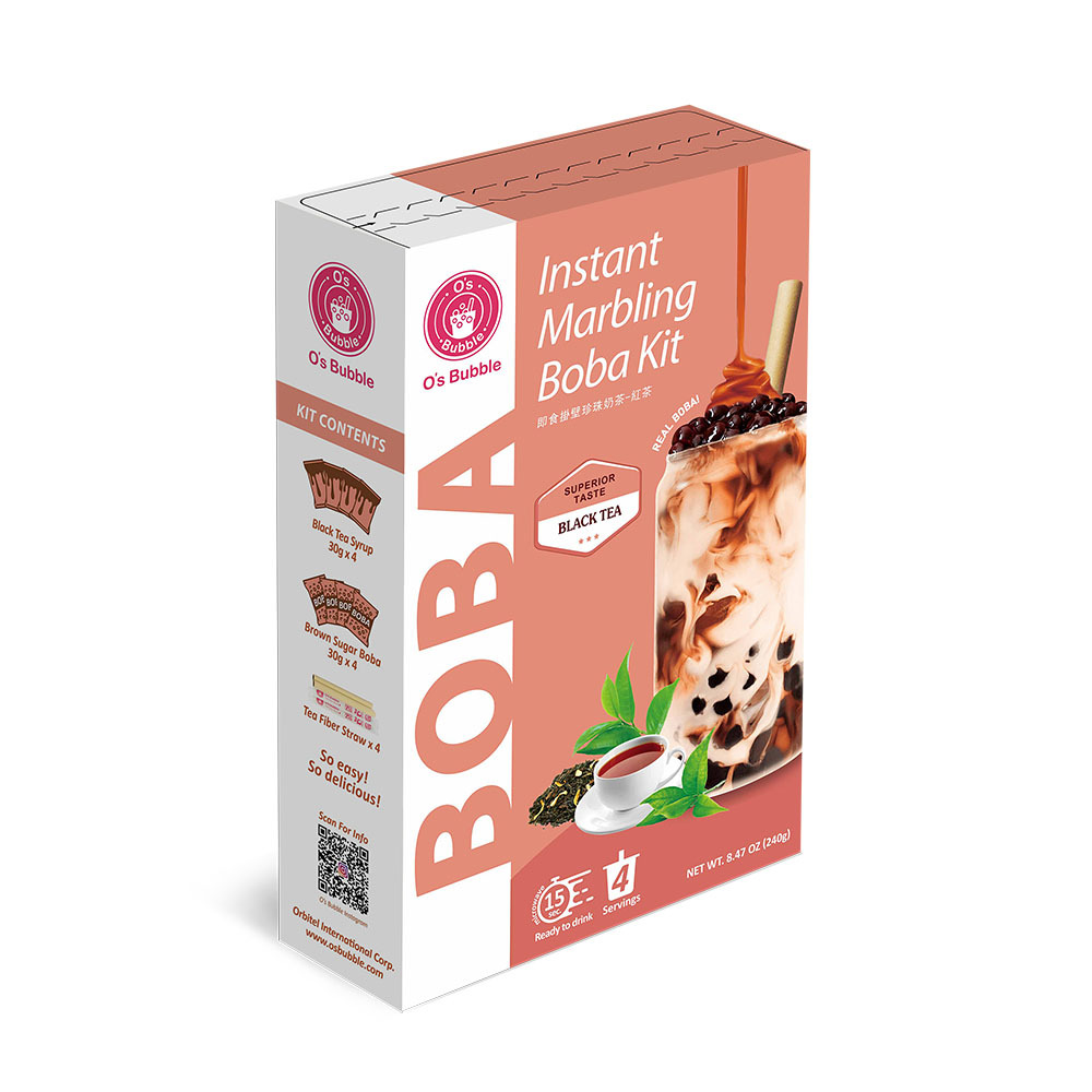 Instant Marbling Boba Kit (4 Servings) 3.0 - Black Tea