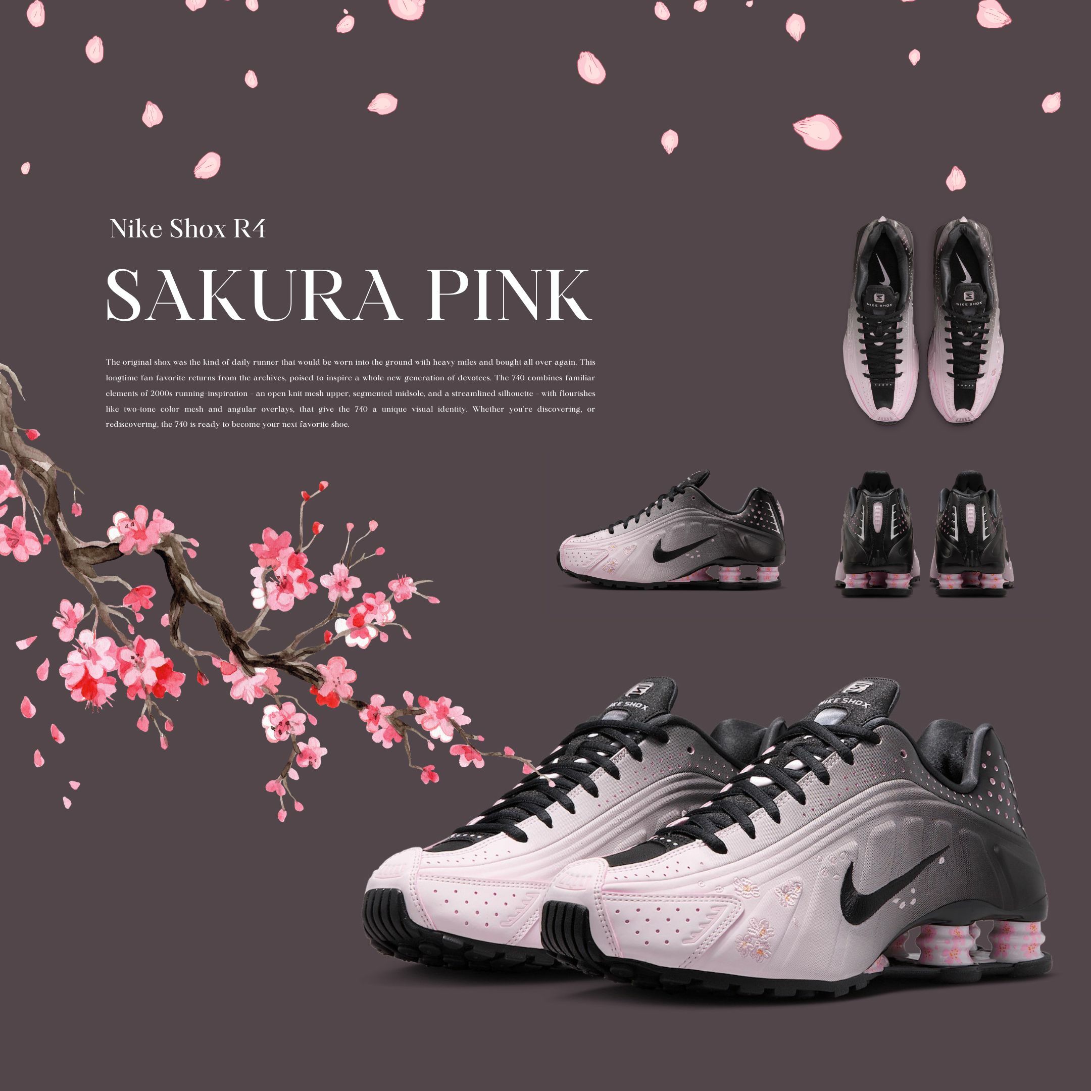 NICEDAY 代購 Nike Shox R4 Sakura 櫻花 粉 日本 粉紅 女鞋 IB8872-600