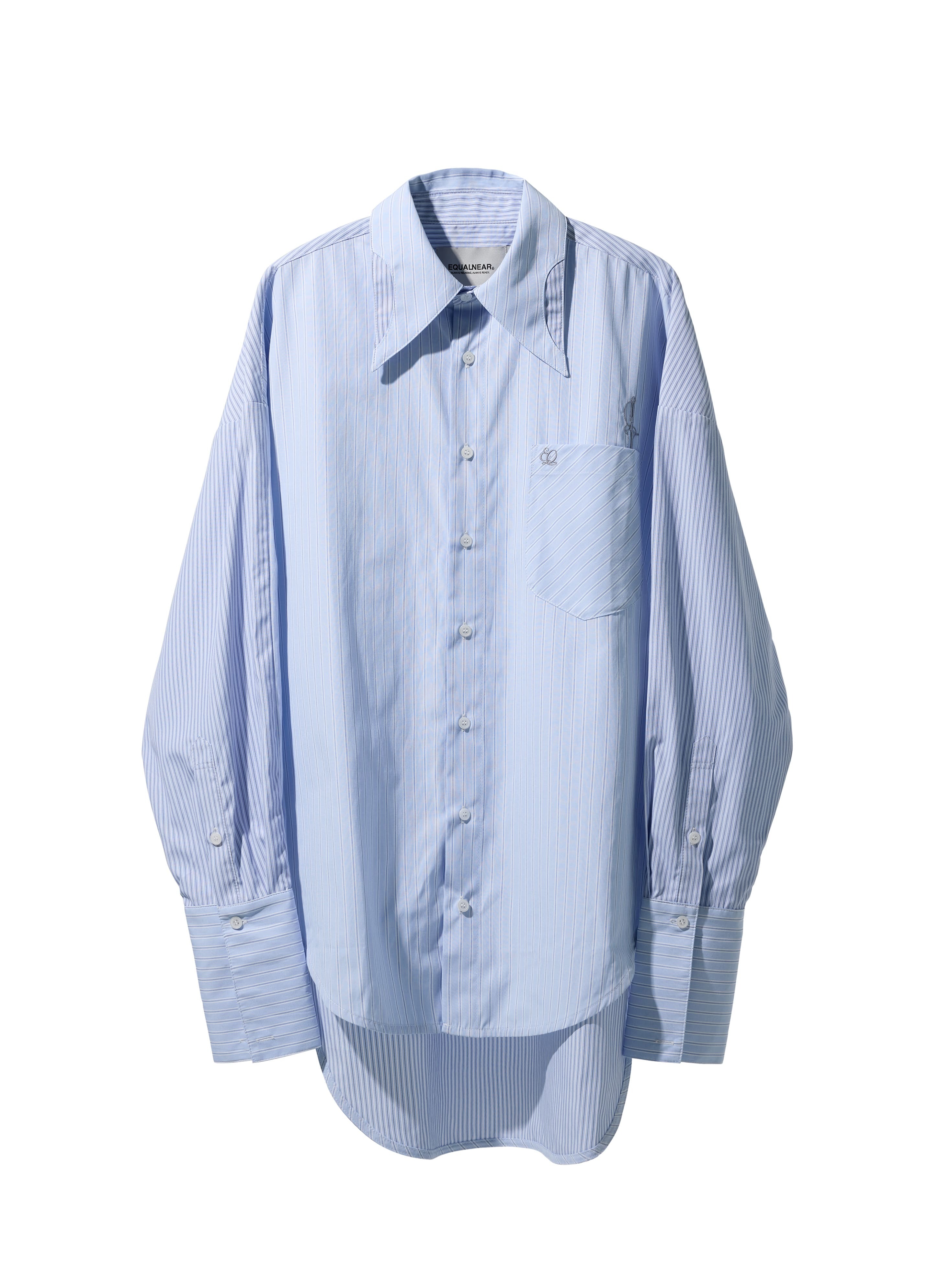 EQUALNEAR - The Sword LS Shirt - Blue