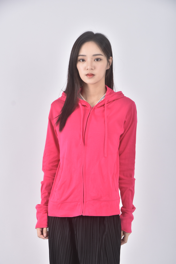 二拾衫-(S) lativ質感棉質連帽粉色外套二手衣｜30日無條件退貨