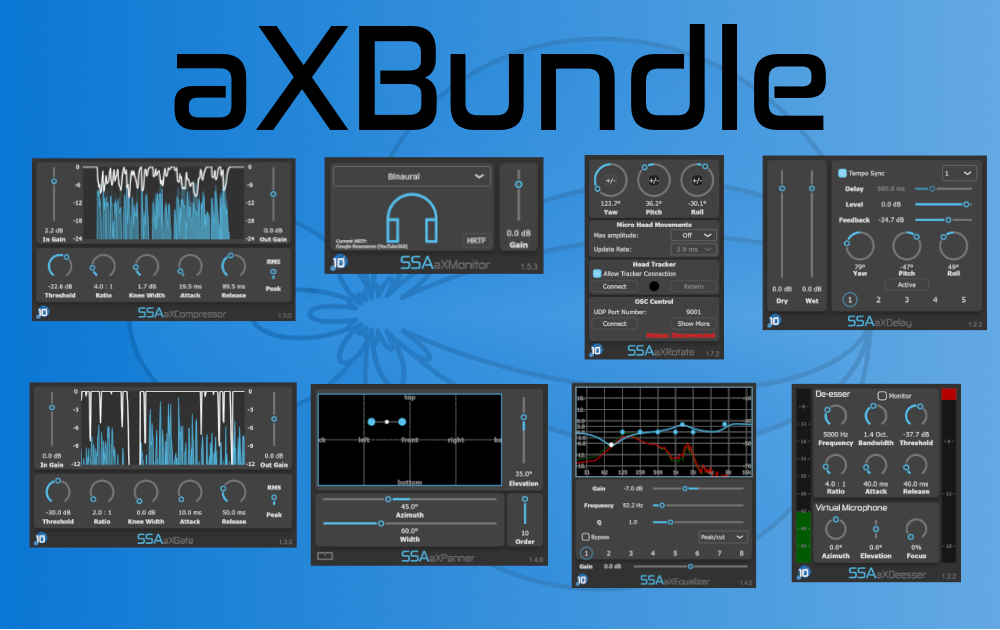 Causeway SSA Plugins aXBundle 全方位空間音訊處理套裝 (序號下載版)