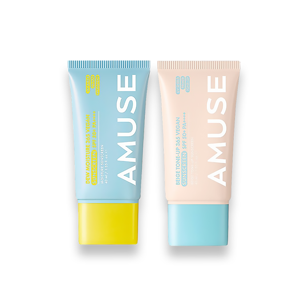 張員瑛代言！AMUSE 365 露水保濕 & 潤色妝前乳