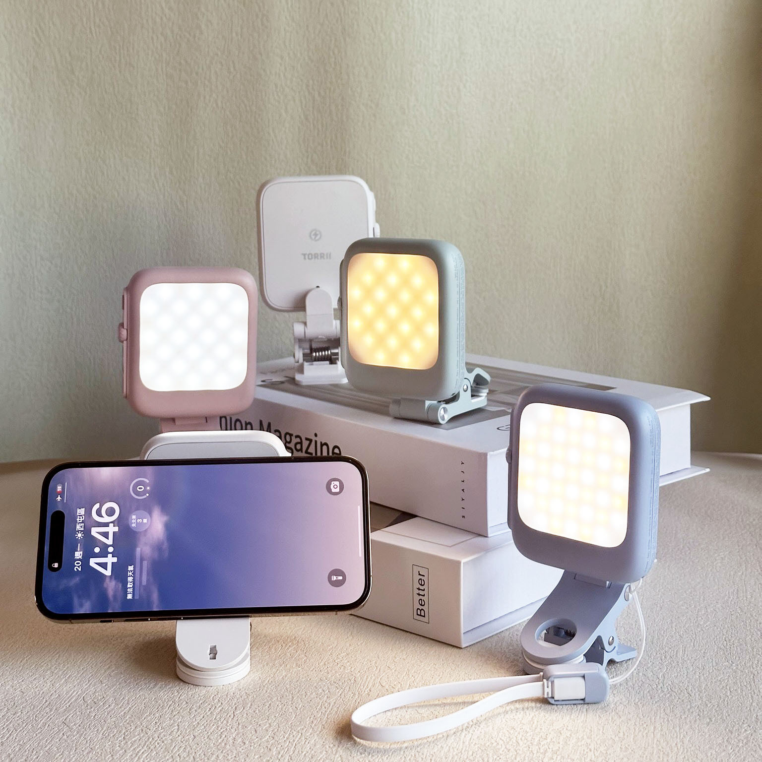 【TORRII】LUNA月光充補光燈磁吸行動電源 5000mAh