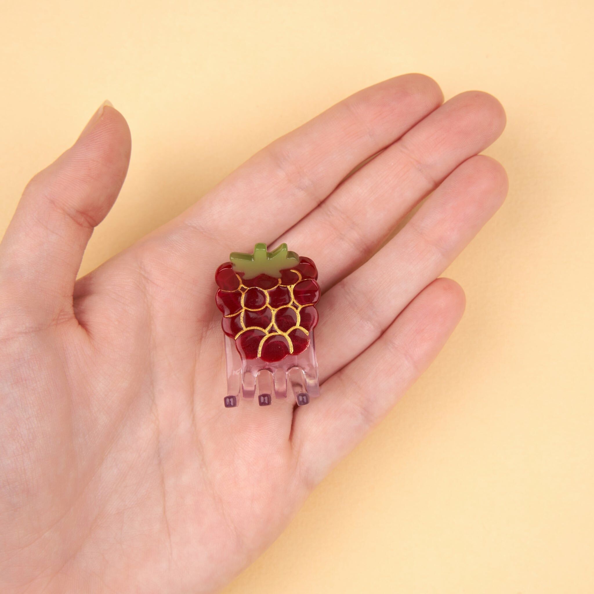 Coucou Suzette 法國｜RASPBERRY MINI HAIR CLAW 覆盆子迷你髮爪夾